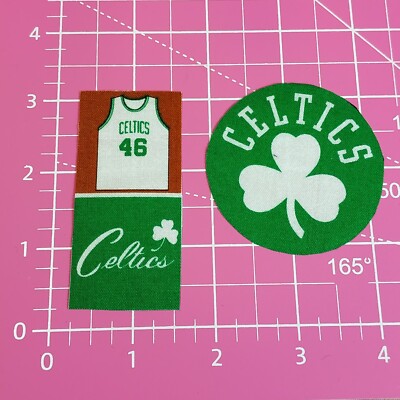 Celtics Boston Fabric Iron-On Applique Patches Sport Logo Boston 46 ...