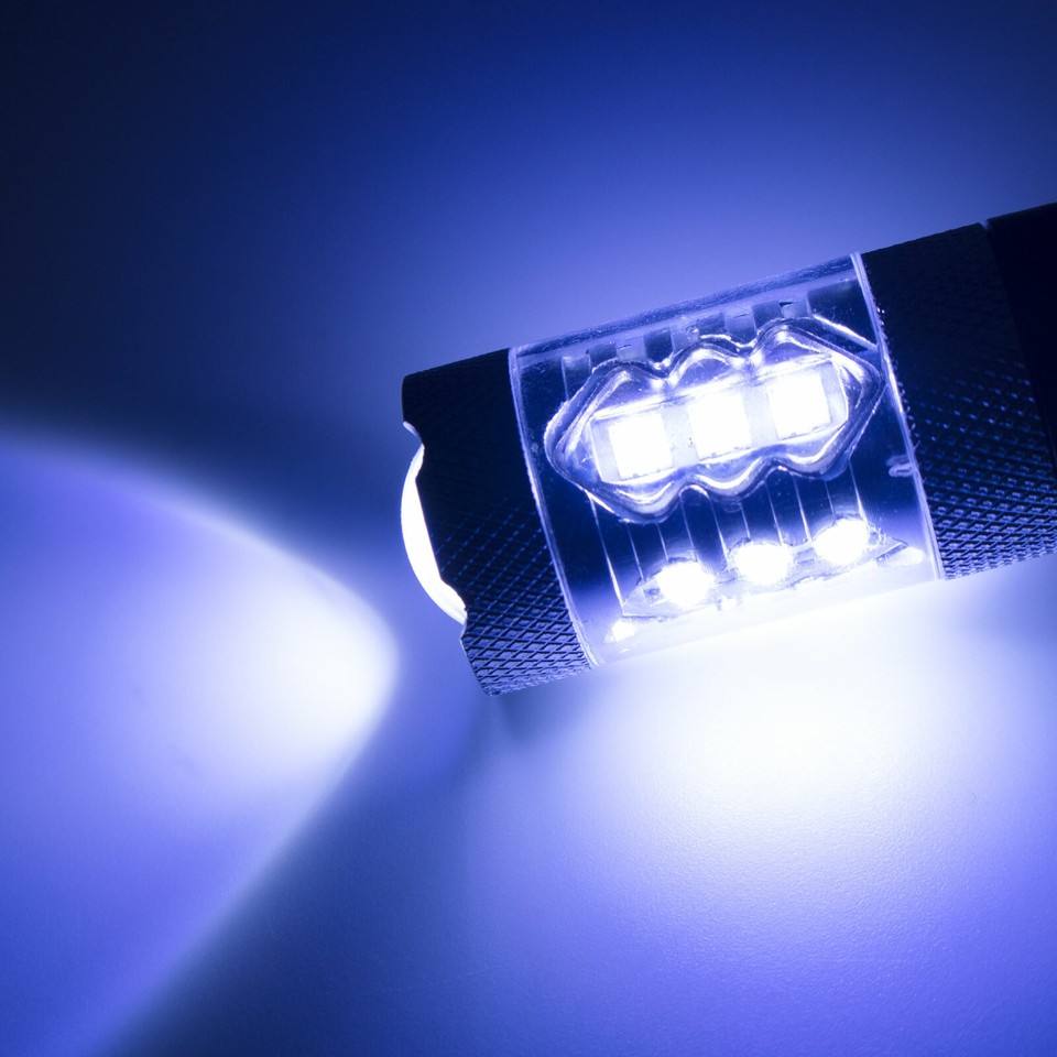 Super Bright Blue P13W Projector Lens LED Daytime Running Light Fog ...