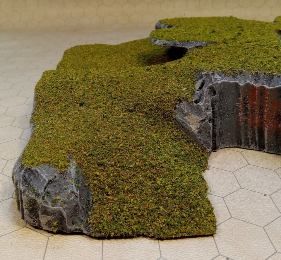 Miniature Terrain-1 Square Foot CUSTOM FINISHED TERRAIN for Wargaming ...