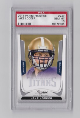 2011 Prestige #247 Jake Locker RC Tennessee Titans Washington Huskies ...