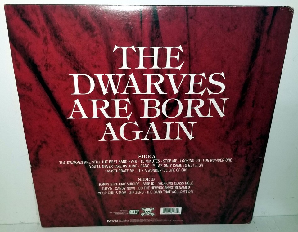DWARVES Are Born Again LP PUNK ROCK Hardcore BLACK VINYL Used BLAG ...