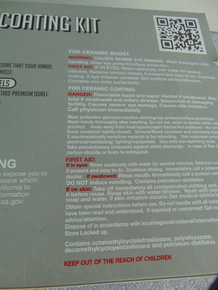 ADAM'S POLISHES CERAMIC PAINT COATING KIT CAR DETAILING NEW IN PACKAGE ...