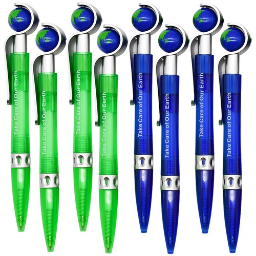 30 Pcs Retractable Earth Globe Spins Pens Novelty Tellurion Shape ...