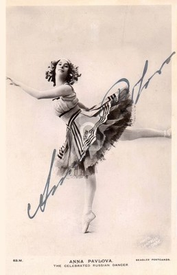Anna Pavlova Signed Autograph Photo Postcard COPY | eBay