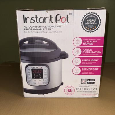Instant Pot Programable Pressure Cooker/Steamer IP-LUX60 V3 6 Qt 7 n 1 ...