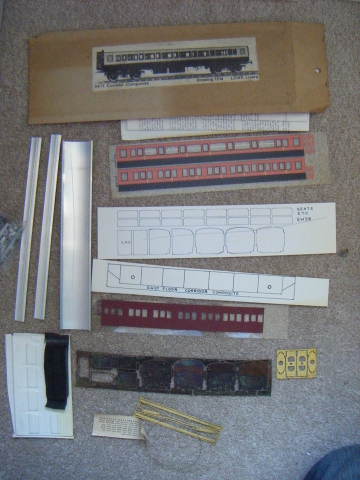PC Models 4mm scale kit for LSWR 5 ft Corridor Composite | eBay UK