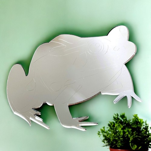 Etched frog Shaped Acrylic Mirrors: Bespoke Sizes & Engraving Services ...