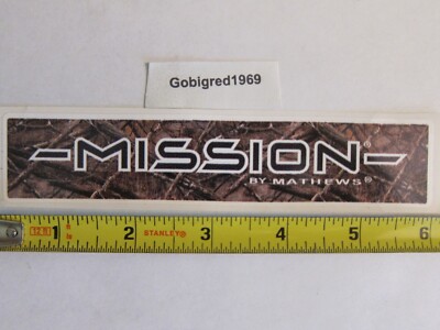 NEW Mathews Mission Archery Window Decal Sticker 1 1/4 x 6 FREE ...
