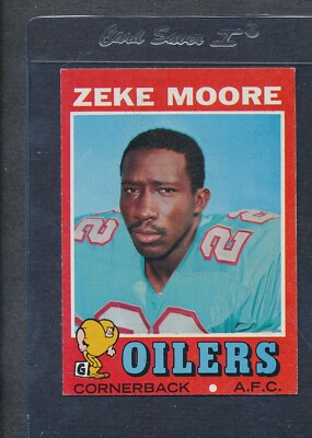 1971 Topps #043 Zeke Moore Oilers EX/MT *2487 | eBay