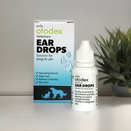 Petlife Otodex Ear Drops Solution Dog Cat Clears Wax Mites Cleanser ...