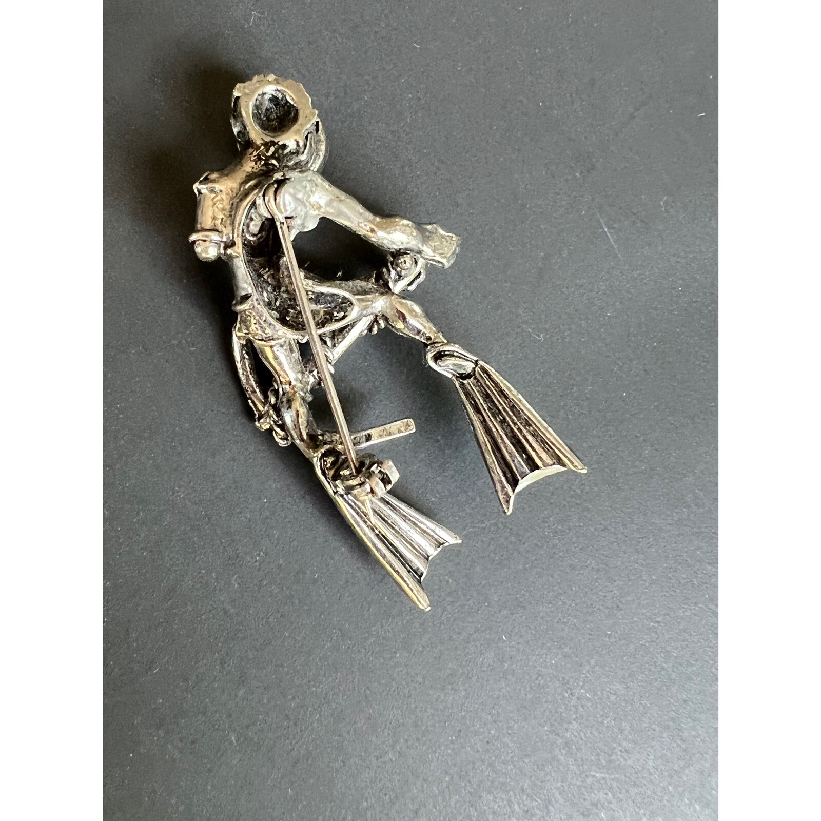 Sterling Scuba Diver Pin | eBay