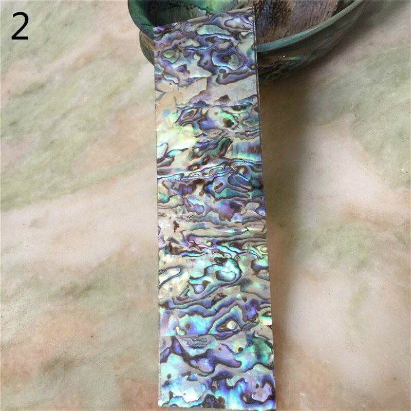 Natural Green/Blue Inlay Material Abalone Shell Blanks DIY Size 5.5 x 1 ...