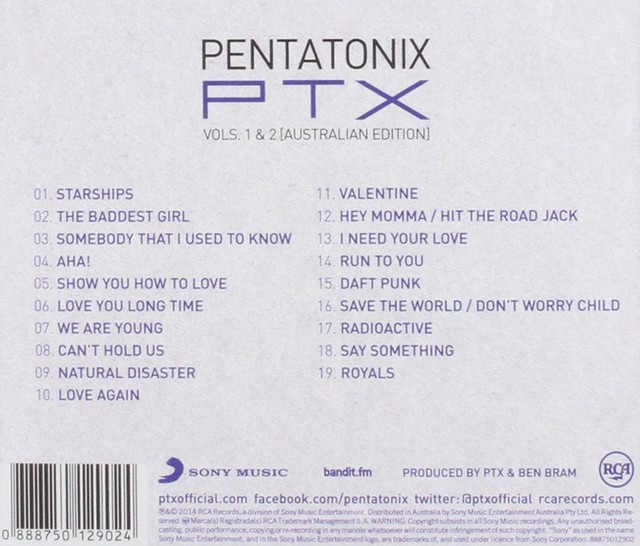 PTX Vol 1 & 2 (Australian Edition) by Pentatonix (CD, 2016) for sale ...