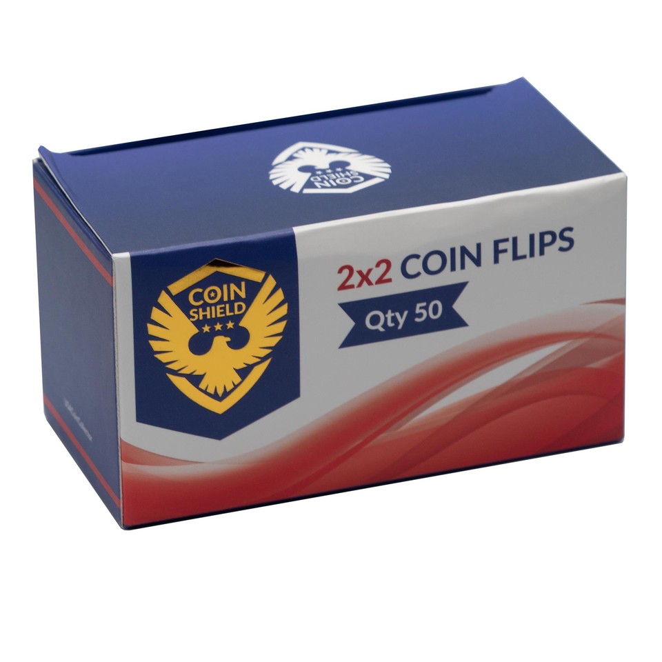 100 Penny 2x2 Premium Cardboard Coin Holders 1 Cent Paper Mylar Flip ...