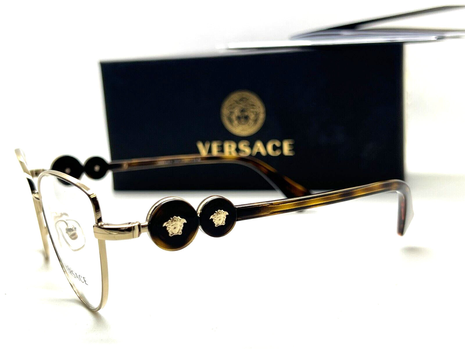 Versace Eyeglasses MOD. 1284 1489 GOLD FRAME 55-18-145MM ITALY ...
