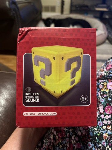 Night Light 3D Creative LED Super Mario Question Mark Desk Lamp W ...