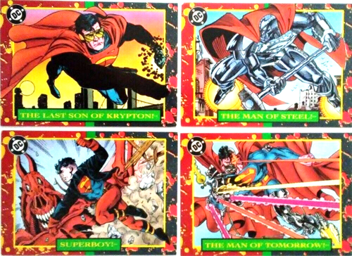 DC Bloodlines Promo Card Set P1-P4 Superman All 4 Cards 1993 Skybox | eBay