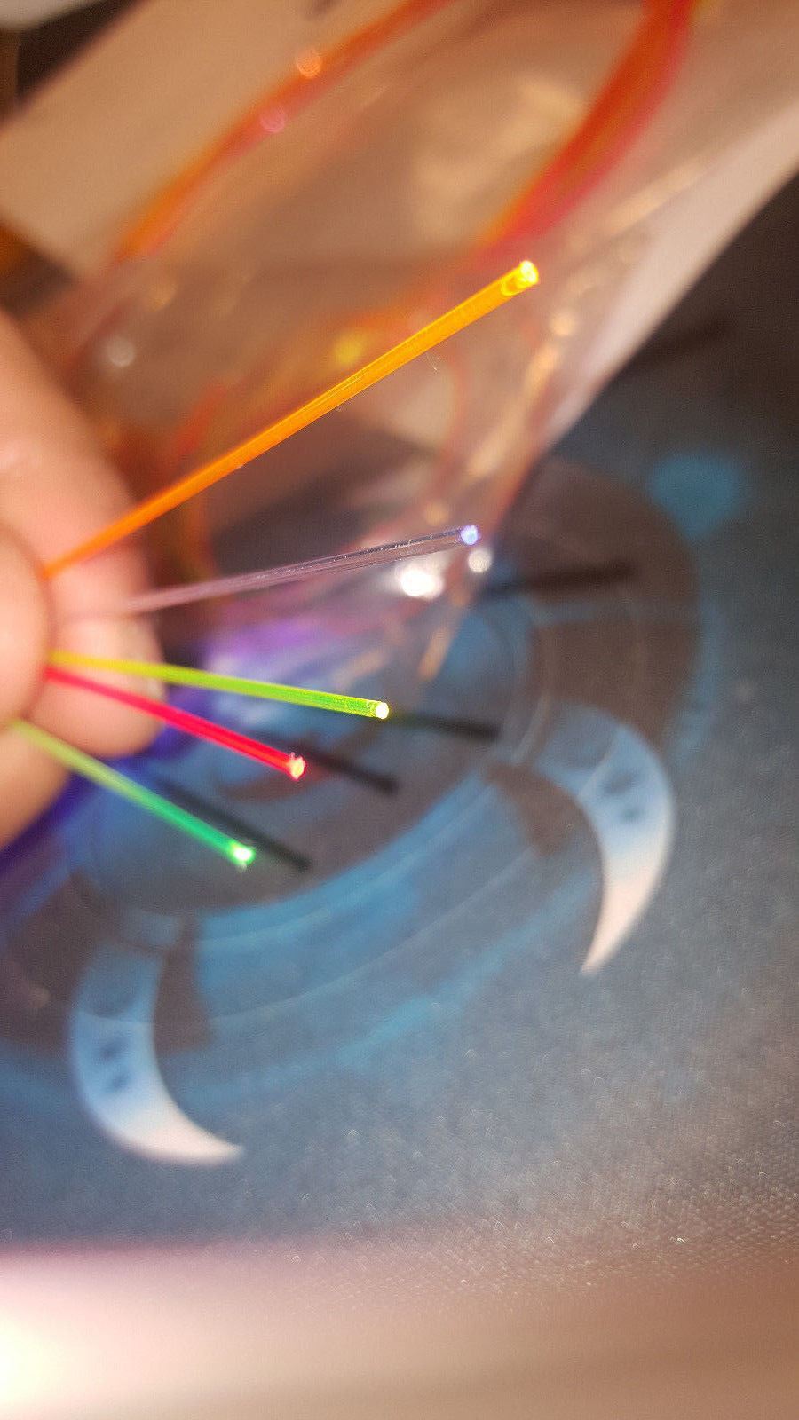 6" Fiber Optic replacement sight rods .040 thick, 1mm 4 colors .039 4x1 ...