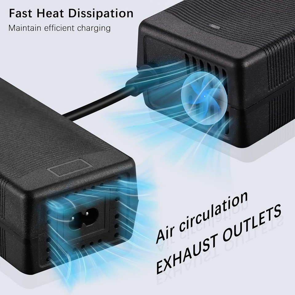 54.6V 2A Adapter Charger for Kaabo Mantis 8 Duo Solo 48V Electric ...