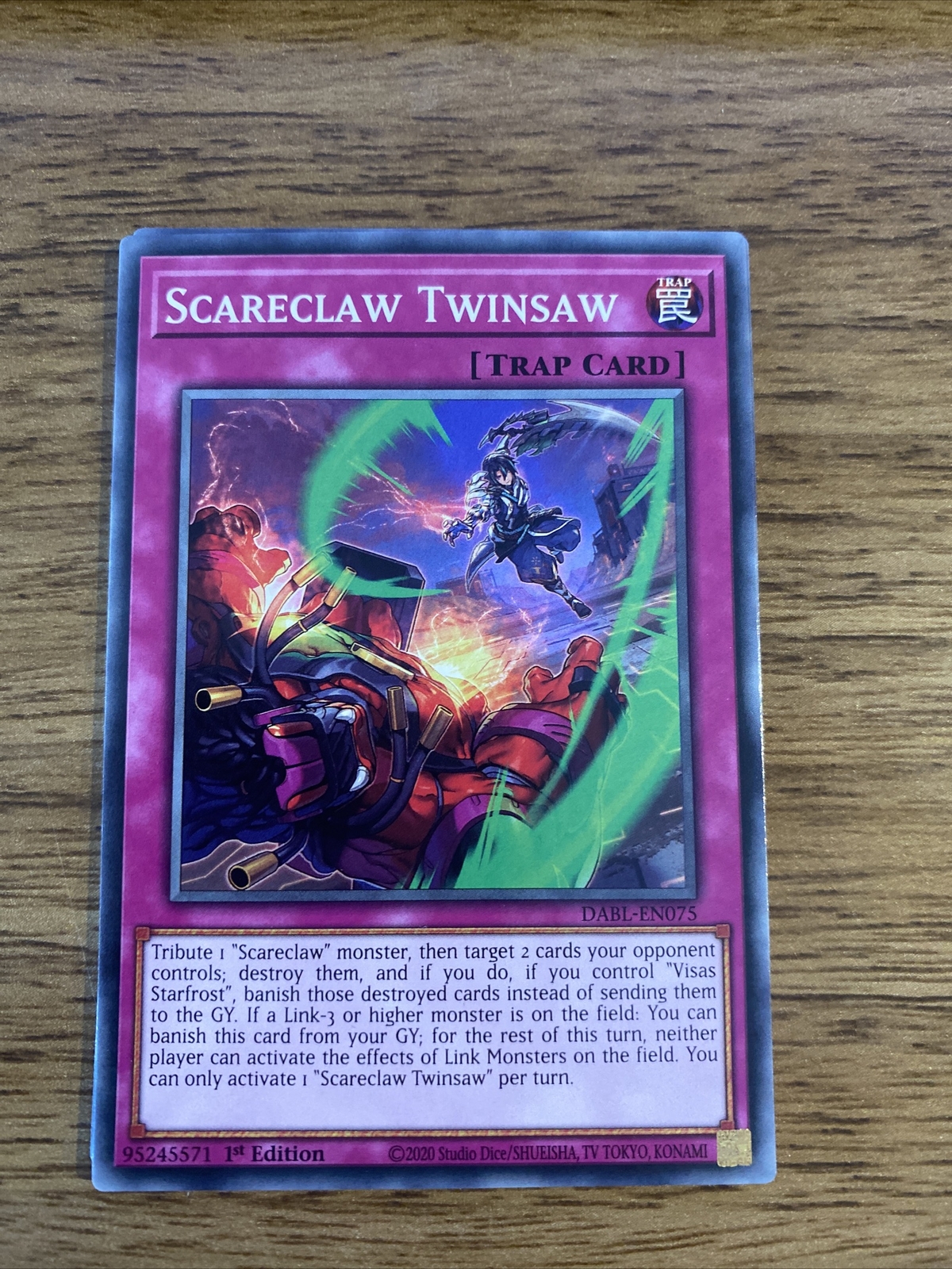 Yu-Gi-Oh! TCG Scareclaw Twinsaw Darkwing Blast DABL-EN075 1st Edition ...
