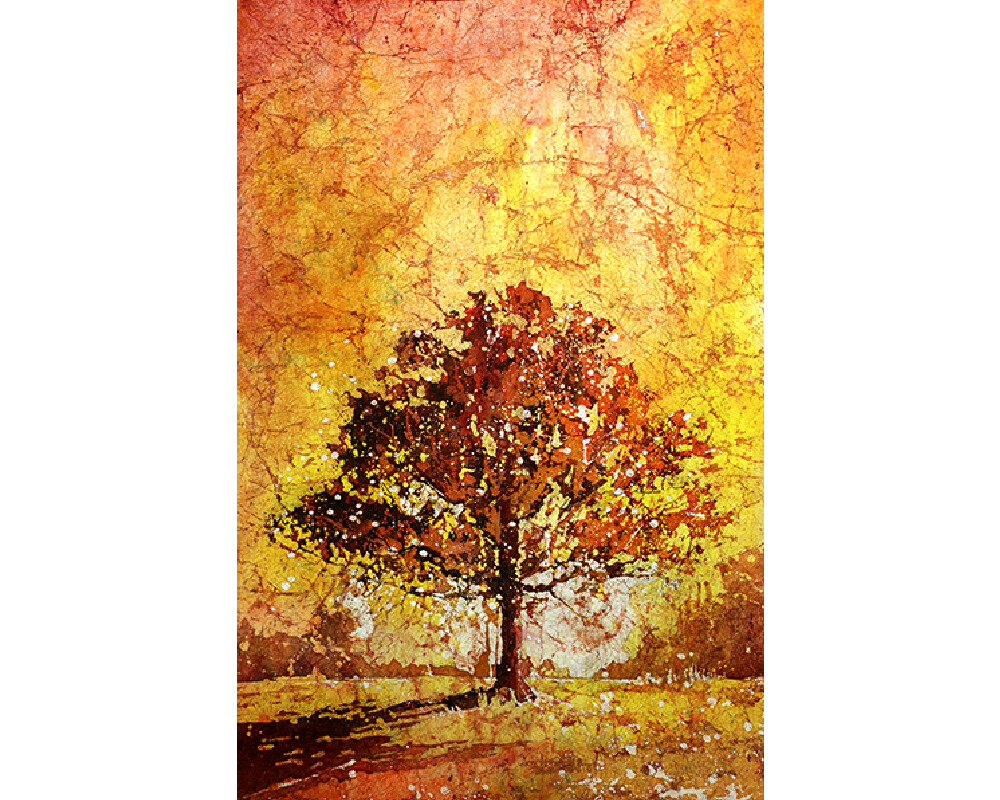 Batik Tree Designs Luxury Pink Aburi Accent African Cushion With Pink