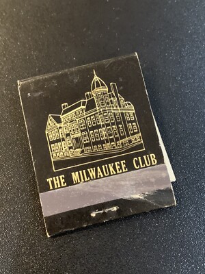 Vintage Wisconsin Matchbook: “The Milwaukee Club” | eBay