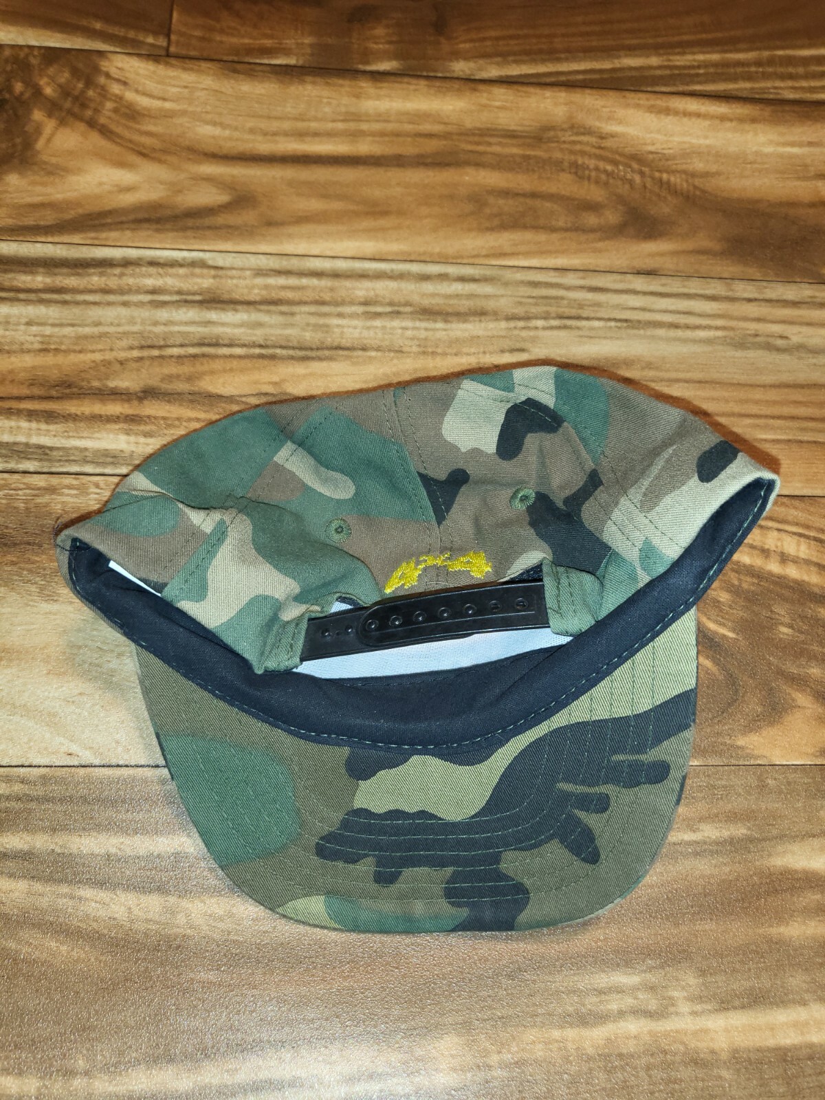 Vintage Camo Quaker State Racing 4x4 Hat Cap Snapback - Gem