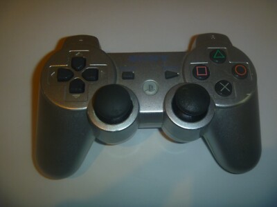 Official Sony PlayStation 3 PS3 Silver DualShock Wireless Controller ...