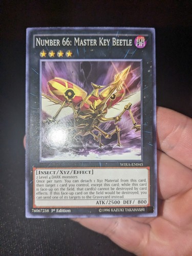 Number 66: Master Key Beetle WIRA-EN045 Yu-Gi-Oh! Card 1st Ed | eBay