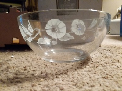 AVON HUMMINGBIRD COLLECTION CRYSTAL SERVING BOWL NIB | eBay