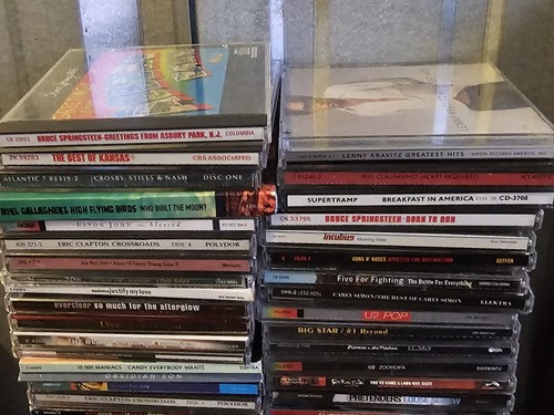Huge Lot of 75 Rock Music CD's in Original Cases w/ Rare Titles Nice ...