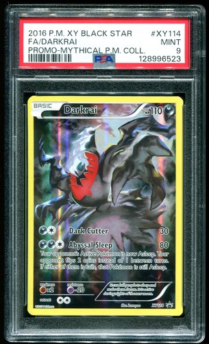 PSA 9 Darkrai Full Art Mythical Collection Promo 2016 Pokemon Card # ...
