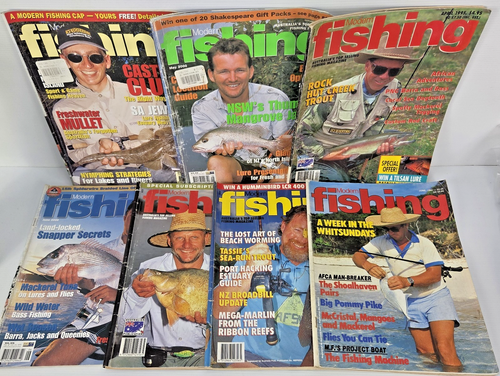 Modern Fishing Magazines x 7 Whiting Snapper Cod Mulloway Free Tracked ...