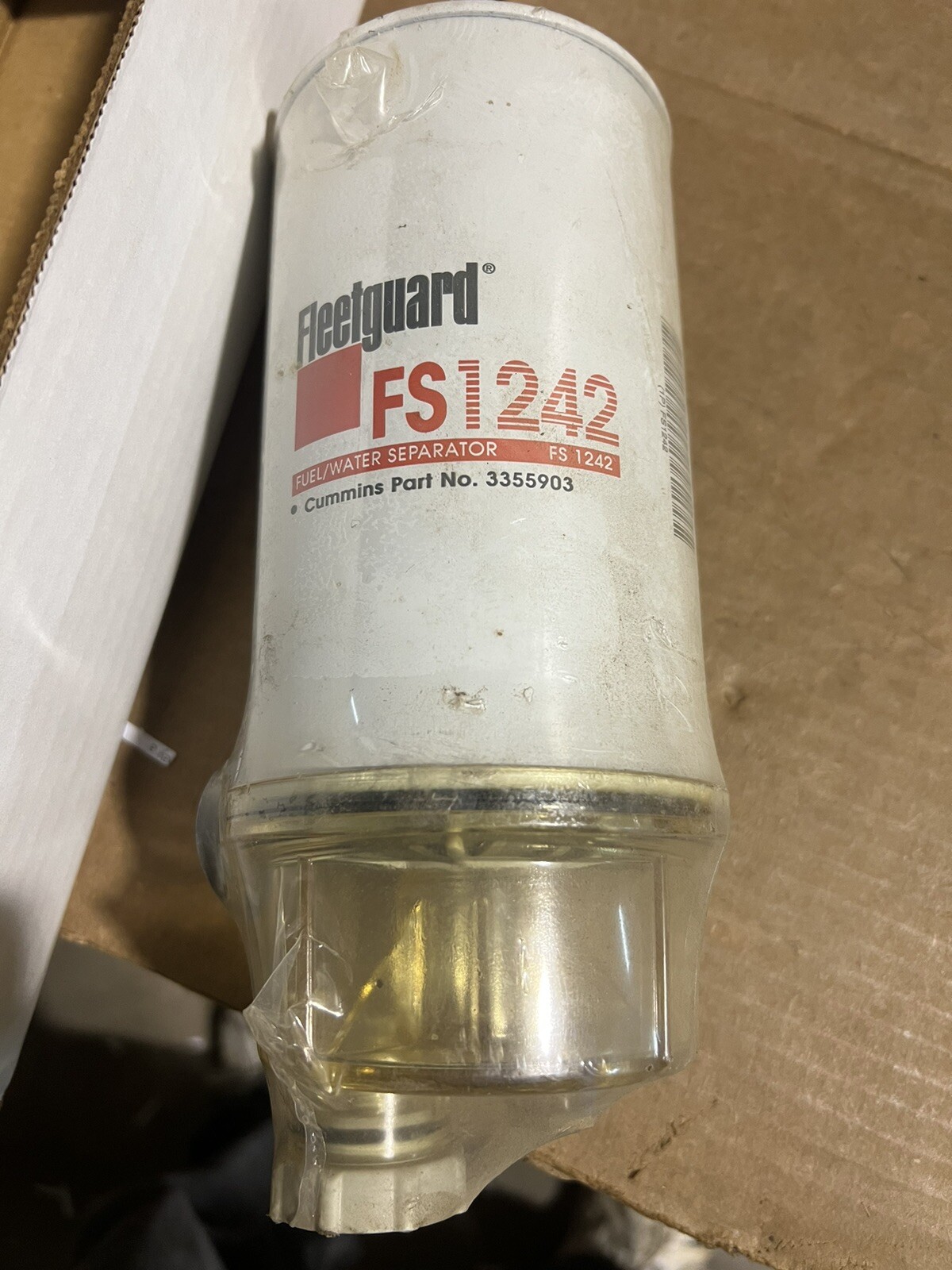 FLEETGUARD FS1242 - Fuel Water Separator - Spin-On, 6.89 in. Height | eBay