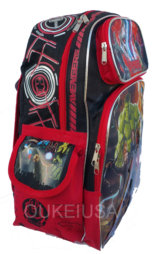 Marvel Avengers Large 16" Backpack Caption America Hulk Iron Man | eBay