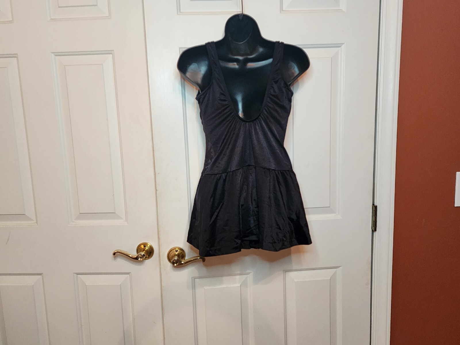 Sears Vintage Black One Piece Bathing Suit Nylon & Sp… - Gem