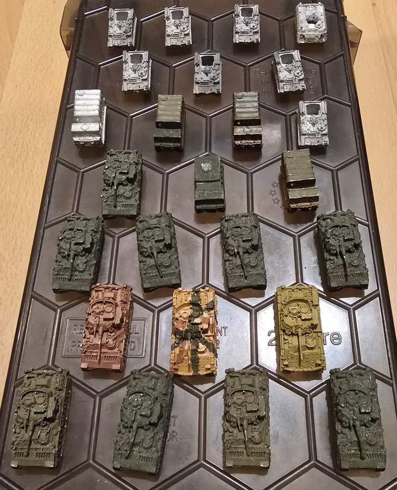 GHQ CinC US Army Modern Micro Armour 1:285 6mm Scale 25 piece ICV lot A ...