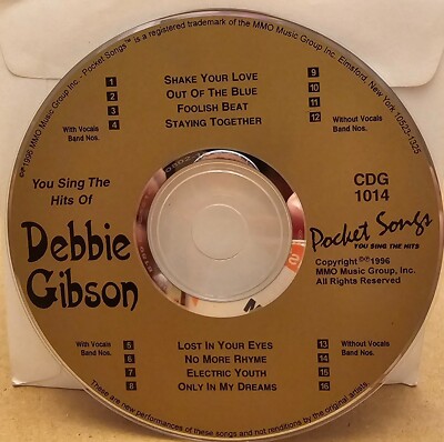1014 DEBBIE GIBSON HITS POCKET SONGS KARAOKE LOT SH | eBay