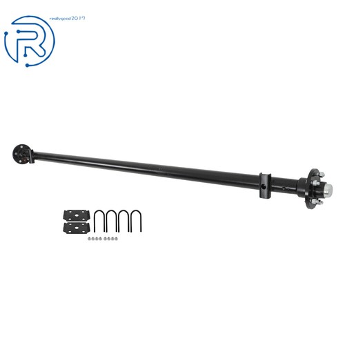 New 3500 lbs Axle Complete 5 lug Boat Trailer Cargo RV Camper Axel w/ U ...