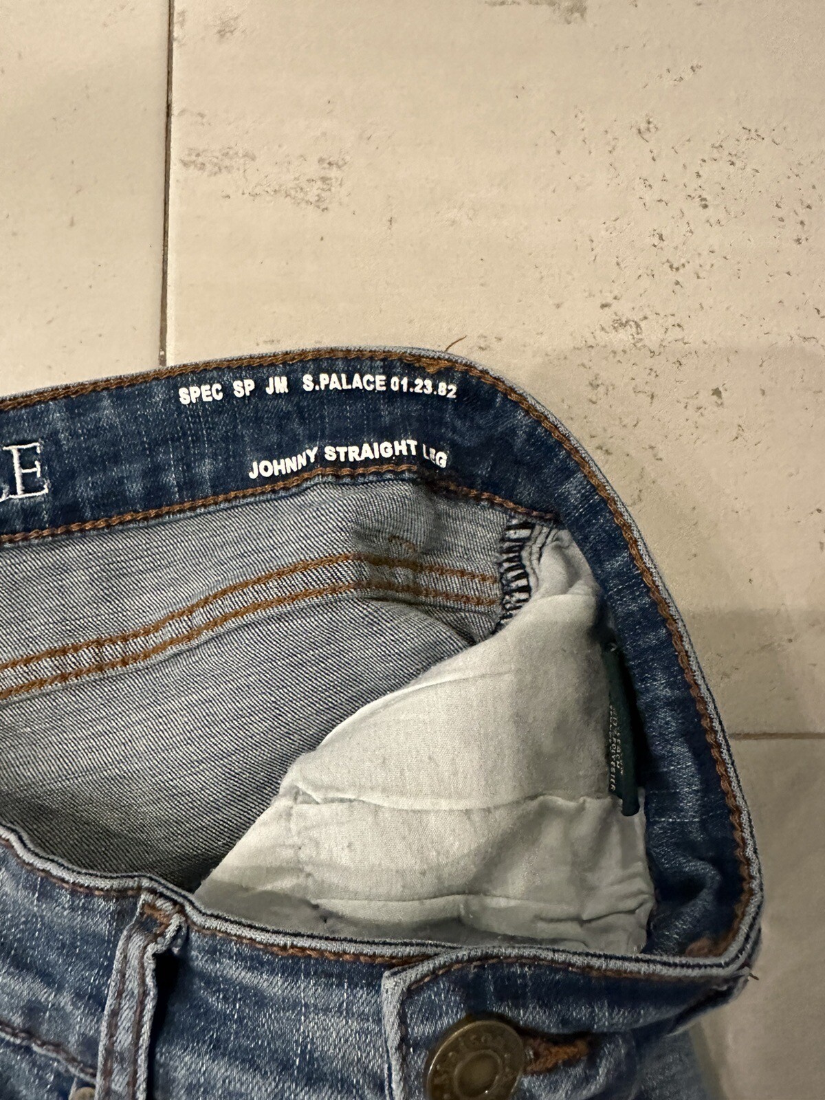 Maison Article Johnny Straight Leg Cut Size 34/32 - Gem