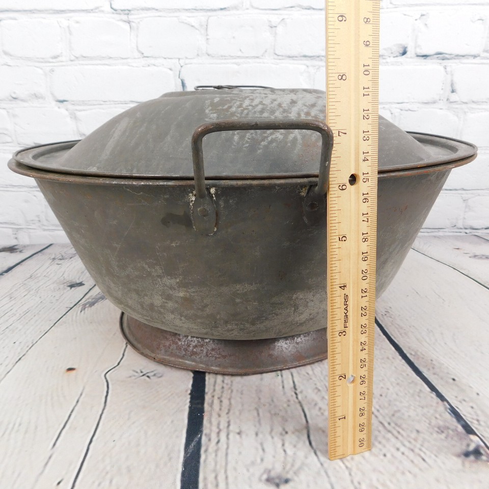 Antique / VTG Bread Dough Riser Pan with Lid Primitive Farmhouse Decor ...