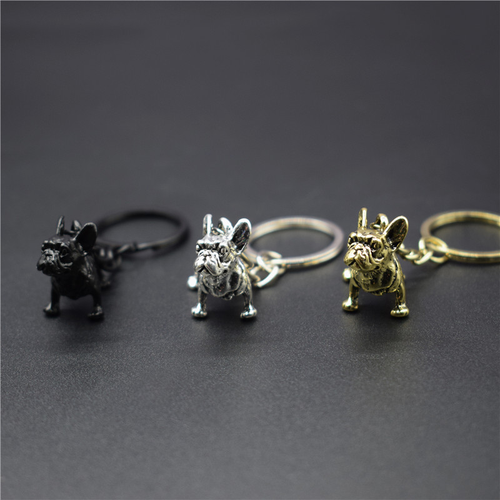 Small Animal Bulldog Figurie Keychain Lovely Dog Keychain Keychain Fob ...