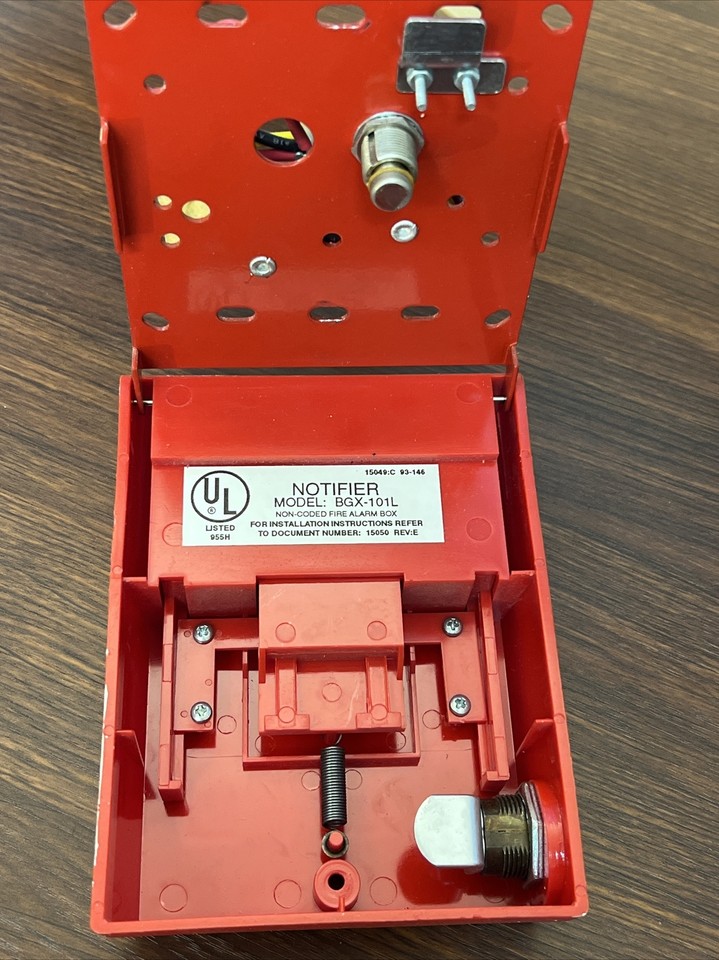 Notifier BGX-101L Fire Alarm Addressable Pull Station w/ MMX-101 (No ...