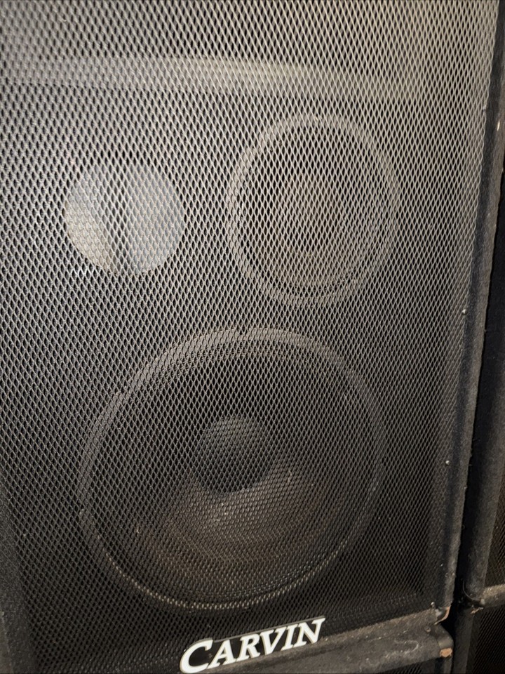 Lot Of Vintage Carvin 2-TR 1503 2- 1801 And 3 722 Monitors Stage ...