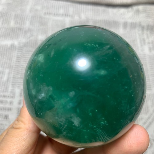 482g Natural Firefly Stone Ball Colorful Quartz Crystal Gem Restoration ...