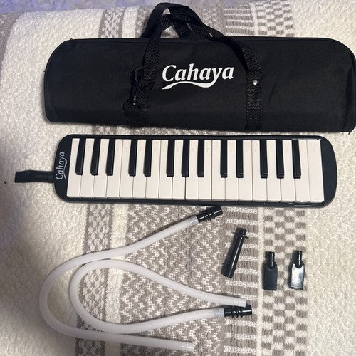 CAHAYA Melodica 19 Keys Double Tube Mouthpiece Air Piano Keyboard ...
