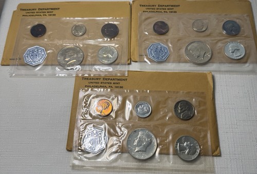 LOT OF 3 1964 Silver Proof Set (UNCIRCULATED In Original Government Packaging)🔥 | eBay