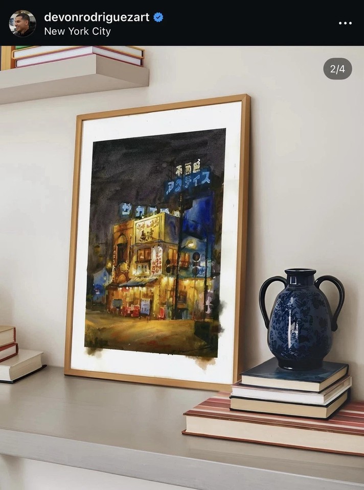 Devon Rodriguez - JAPAN - WATERCOLOR PRINT - YORU NO HIKARI (LIMITED ...