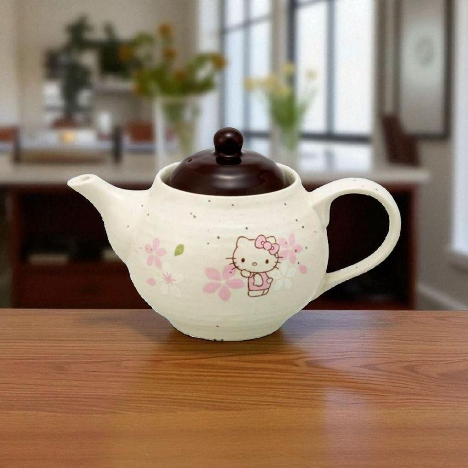 Hello Kitty Teapot & Cup Set Japan, Sakura Design, Ceramic, Used | eBay
