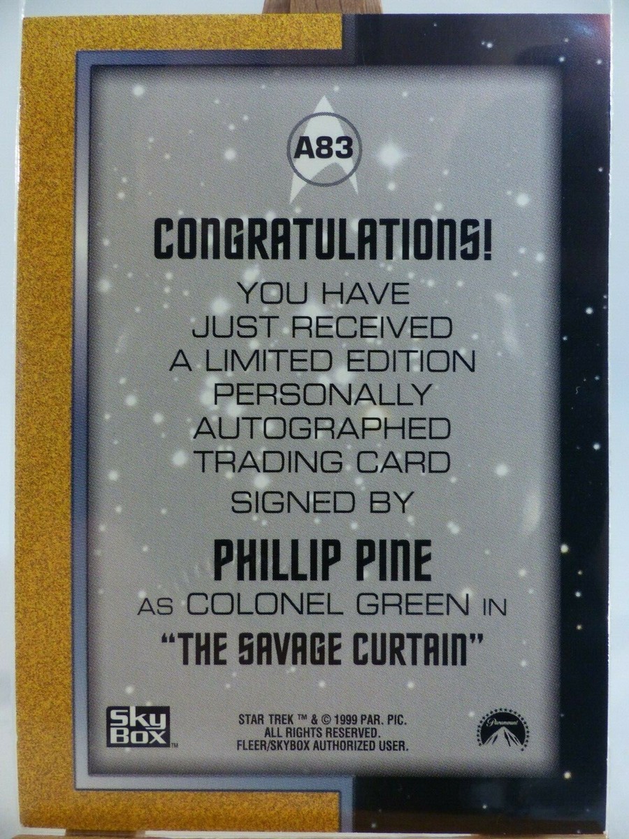 Phillip Pine In Star Trek STAR TREK THE ORIGINAL SERIES SEASON 3 A83